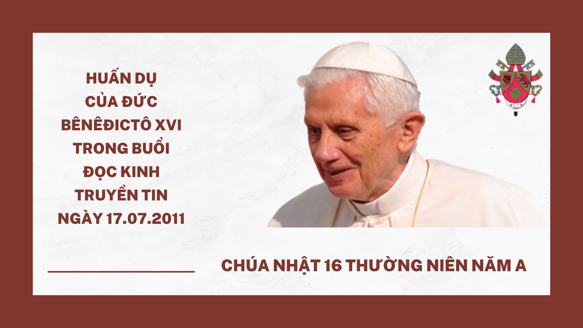 CHÚA NHẬT 16 THƯỜNG NIÊN NĂM A (17.07.2011) – Ý CHÚA LÀ TIÊU CHUẨN ...