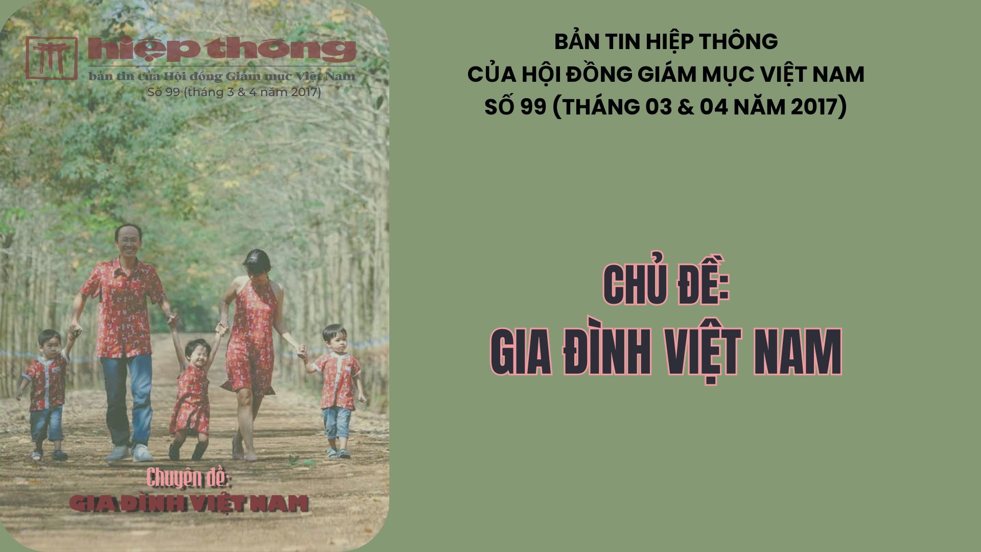 GIỚI THIỆU BẢN TIN HIỆP THÔNG CỦA HDGMVN SỐ 99 (THÁNG 03 & 04 NĂM 2017 ...